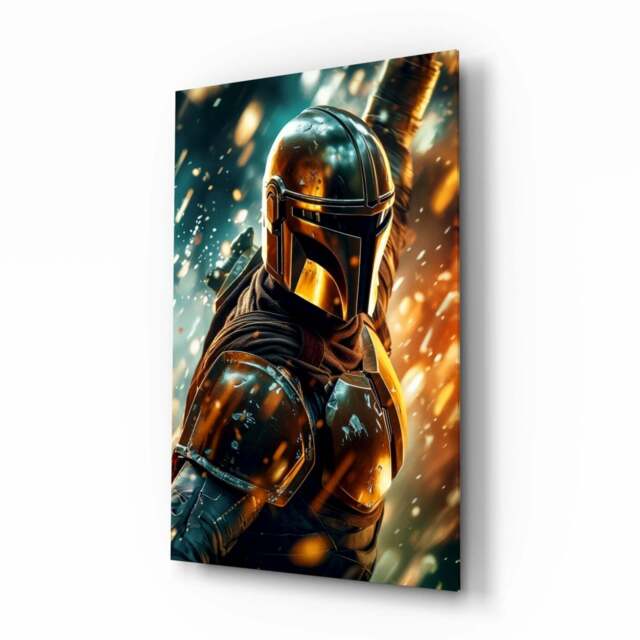 Mandalorian Glass Wall Art-- Designer's Collection - - That Home Shop ...