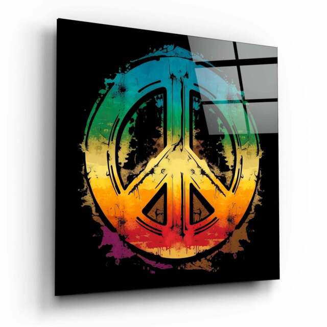 Peace Glass Wall Art -- Designer Collection - - That Home Shop by That ...