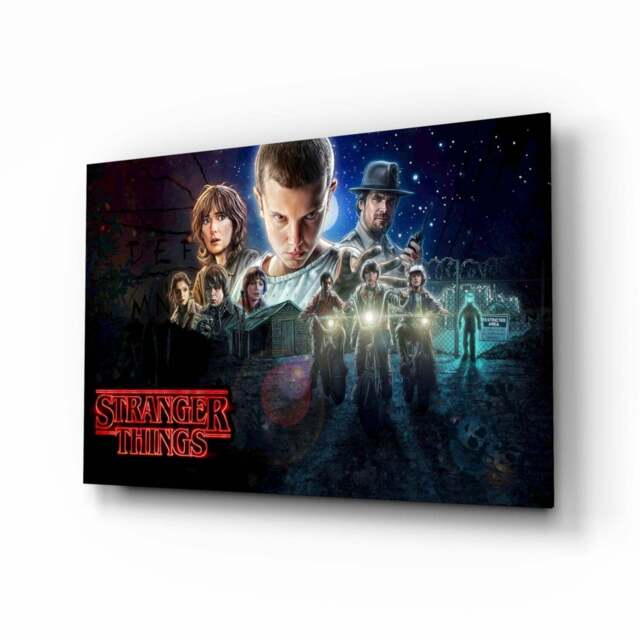 Stranger Things Poster Glass Wall Art - - That Home Shop by That Home ...