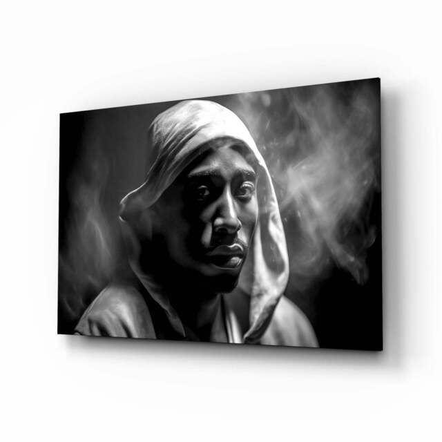 Tupac Glass Wall Art -- Designer Collection - - That Home Shop by That ...