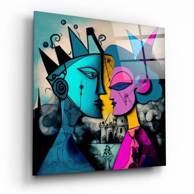 Picasso's Mind Glass Wall Art -- Designer Collection - - That Home Shop ...