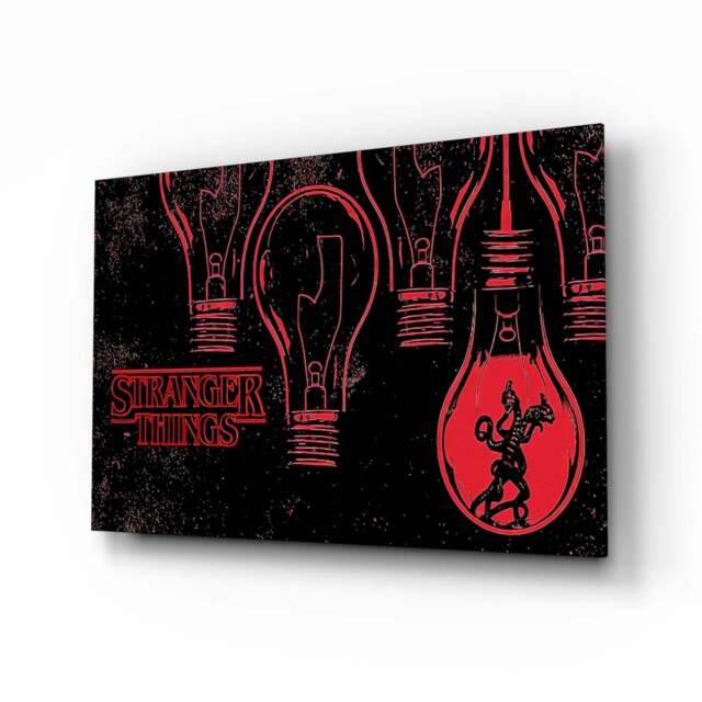 Stranger Things Poster Glass Wall Art - - That Home Shop by That Home ...