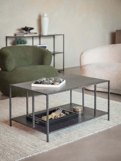 Brooks Coffee Table Mottled Black - Charcoal Black - That Home Shop by ...