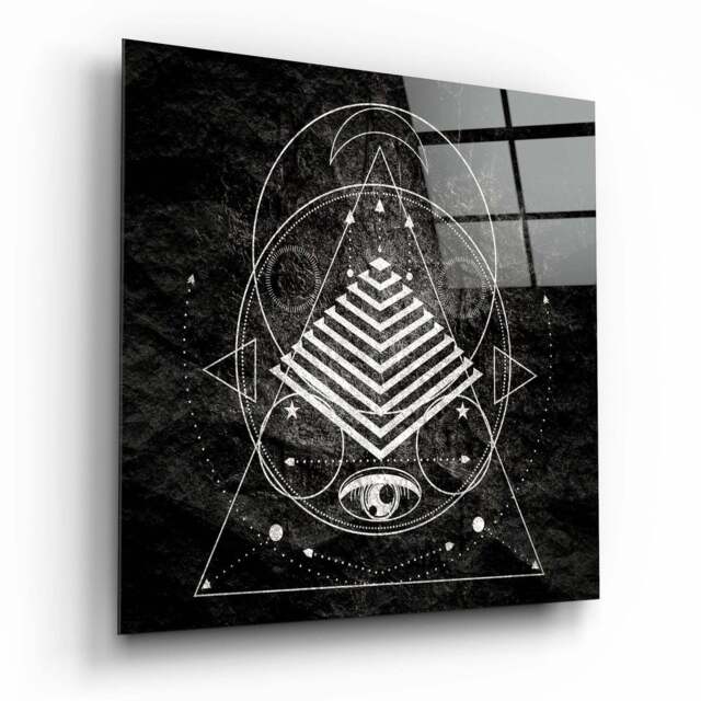 Lines of the Triangle Glass Wall Arts - - That Home Shop by That Home ...