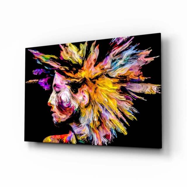 Colorful Thoughts Glass Wall Art - - That Home Shop by That Home Shop ...