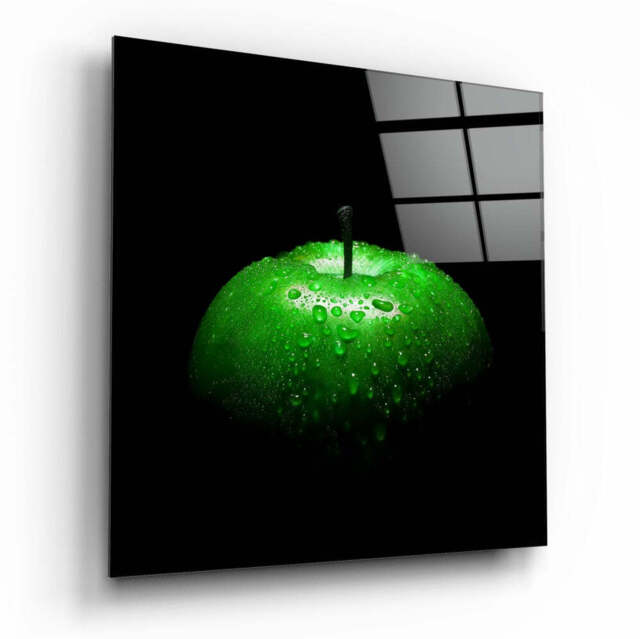 Green Apple Glass Wall Art - - That Home Shop by That Home Shop ...