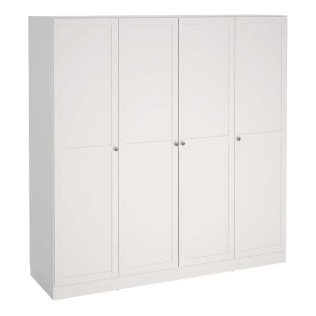 Brande Wardrobe with 4 Frame Doors - White - That Home Shop by That ...