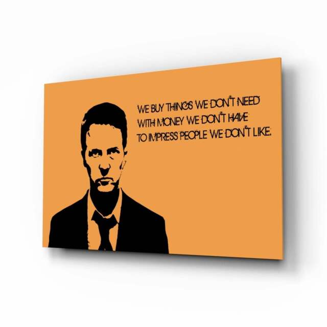 Fight Club Glass Art - - That Home Shop by That Home Shop | ufurnish.com