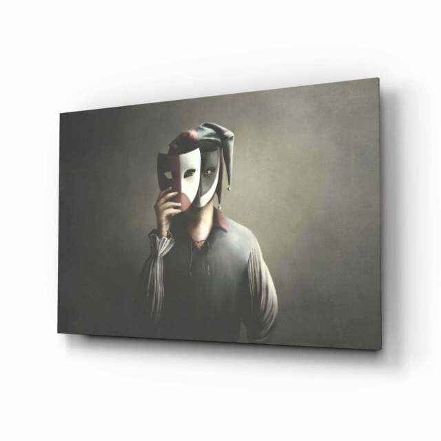 Masks Glass Wall Art - - That Home Shop by That Home Shop | ufurnish.com