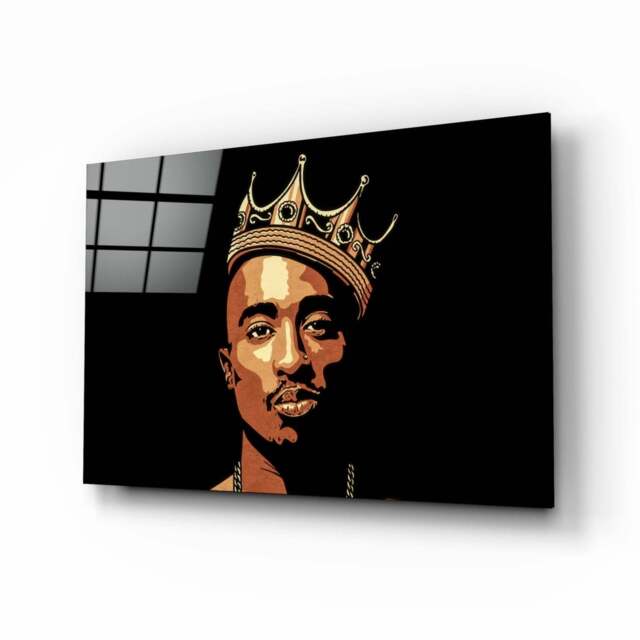 Tupac Shakur Glass Wall Art - - That Home Shop by That Home Shop ...