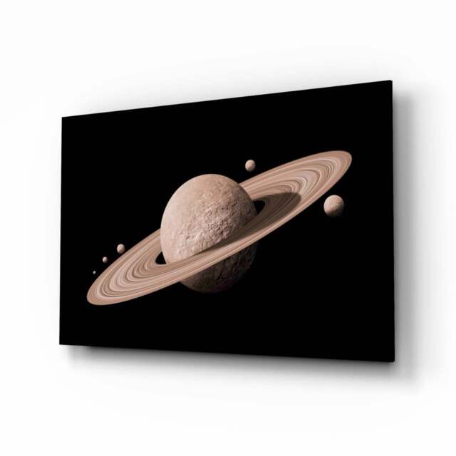 Saturn Glass Wall Art - - That Home Shop by That Home Shop | ufurnish.com