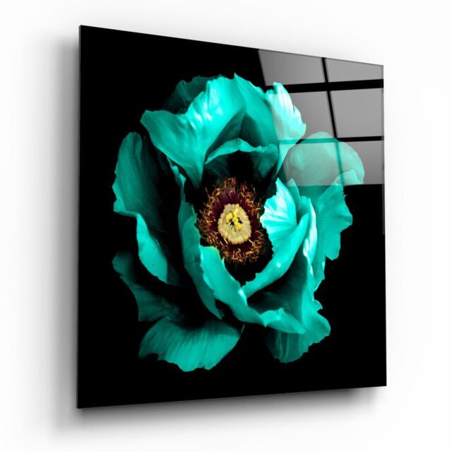 Floral Green Glass Wall Art - - That Home Shop by That Home Shop ...