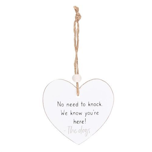 No Need To Knock Hanging Heart Sentiment Sign - - That Home Shop by ...