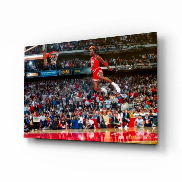 Michael Jordan Glass Wall Art - - That Home Shop by That Home Shop ...