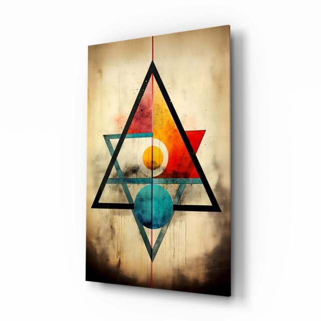 Triangels Glass Wall Art-- Designer's Collection - - That Home Shop by ...