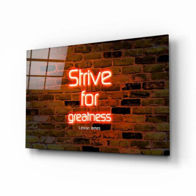 Words of Lebron James Glass Wall Art - - That Home Shop by That Home ...