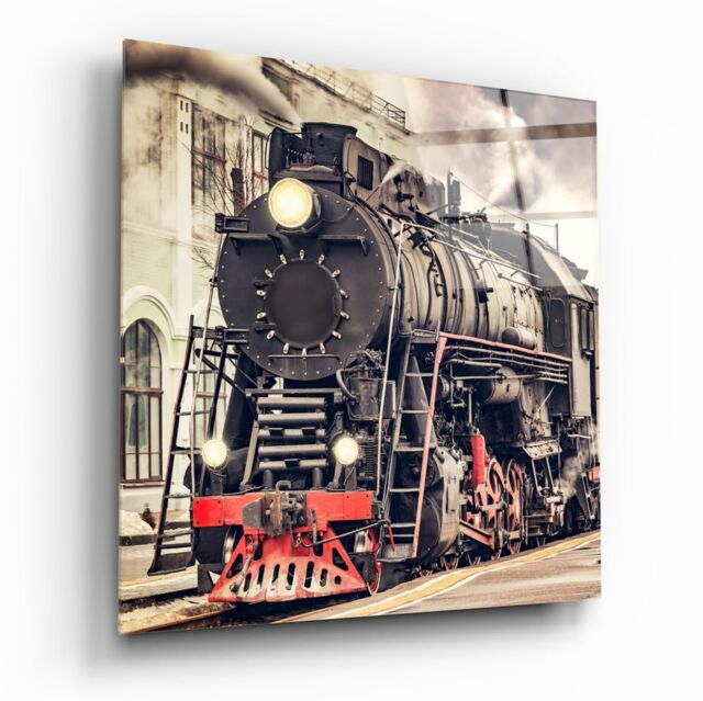 Train Glass Wall Art - - That Home Shop by That Home Shop | ufurnish.com