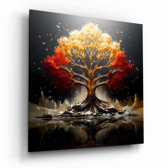 Tree of Life Glass Wall Art-- Designer's Collection - - That Home Shop ...