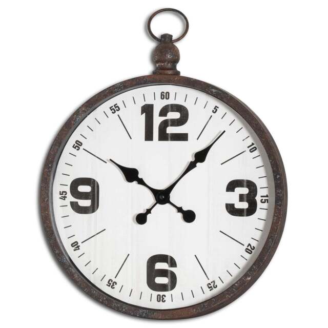 Hampton Pocket Wall Clock - Brown - That Home Shop by That Home Shop ...