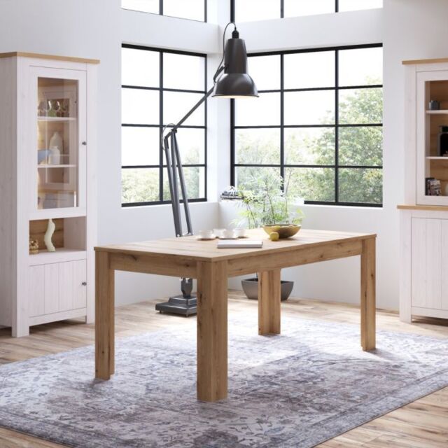 Celesto Extending Dining Table in Oak - Larch Sibiu and Oak - That Home ...