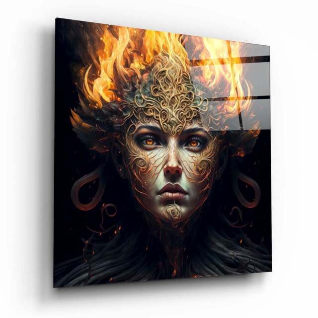 The Wrath of the Woman Glass Wall Art -- Designer Collection - - That ...