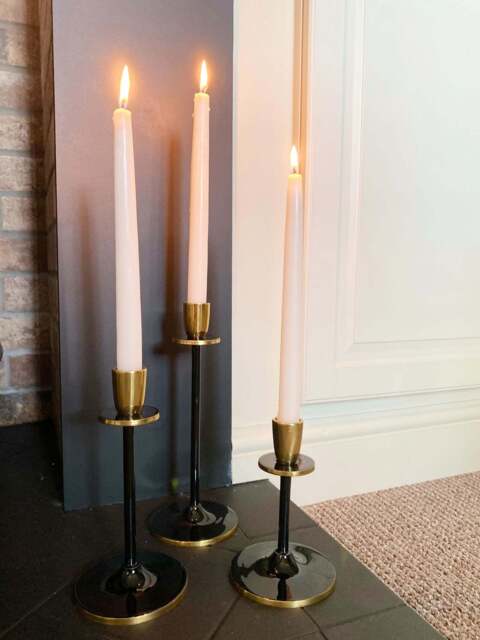 Large Black and Gold Candlestick - - That Home Shop by That Home Shop ...