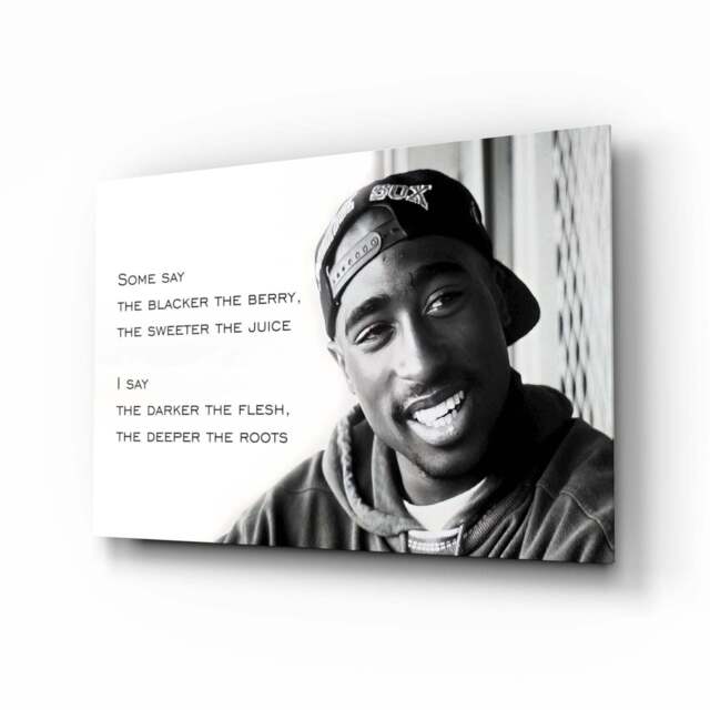 Tupac Shakur Glass Wall Art - - That Home Shop by That Home Shop ...