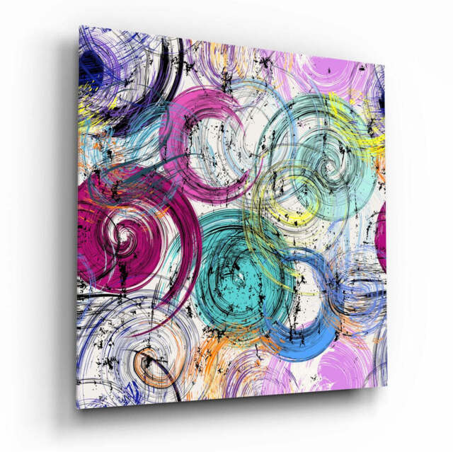 Abstract Snail Shells Glass Wall Art - - That Home Shop by That Home ...