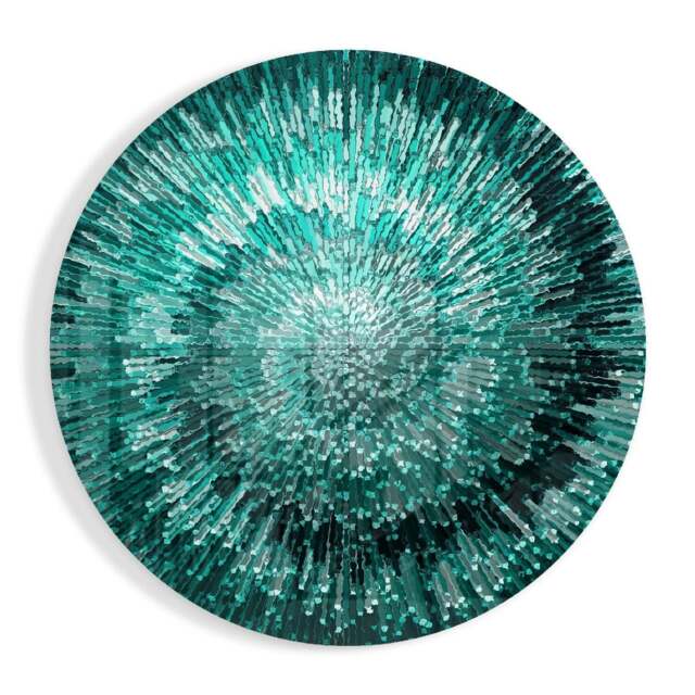 Emerald Helix Glass Wall Art - - That Home Shop by That Home Shop ...