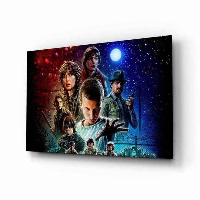 Stranger Things Poster Glass Wall Art - - That Home Shop by That Home ...
