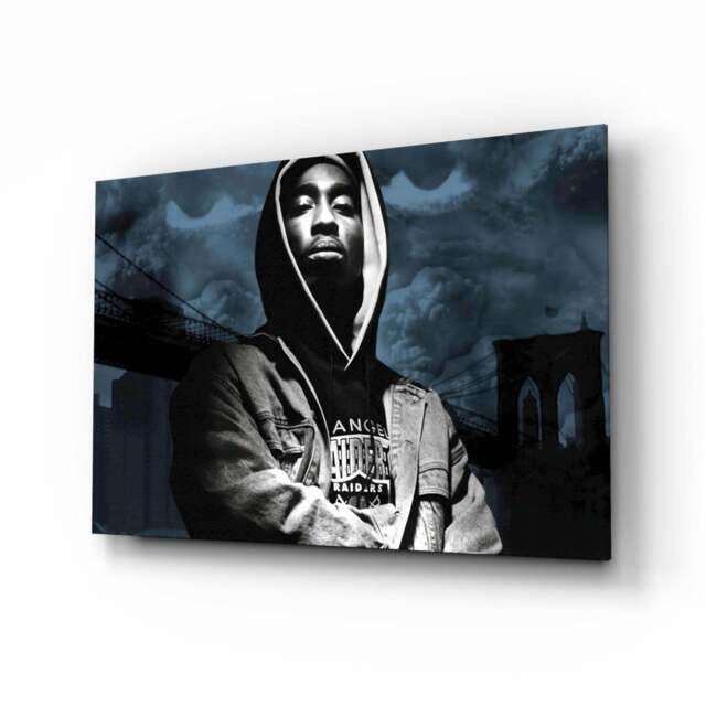 Tupac Shakur Glass Wall Art - - That Home Shop by That Home Shop ...