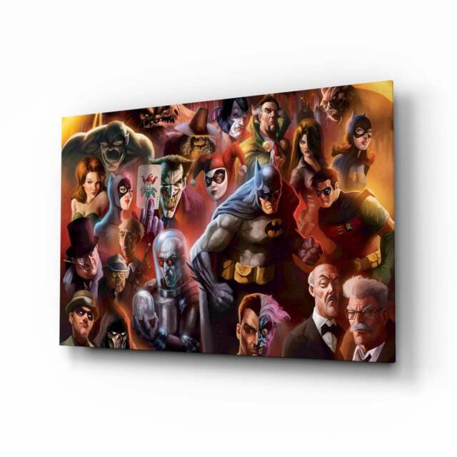 Batman and DC Characters Glass Art - - That Home Shop by That Home Shop ...