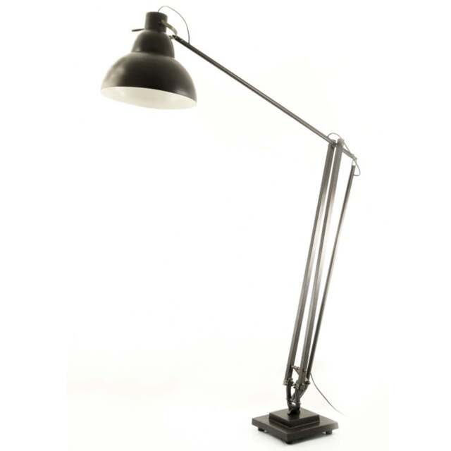 Jumbo Metal Floor Lamp with Black Finish - Black - That Home Shop by ...