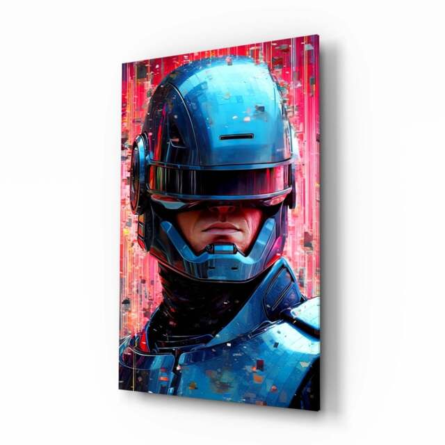 Robocop Glass Wall Art -- Designer Collection - - That Home Shop by ...