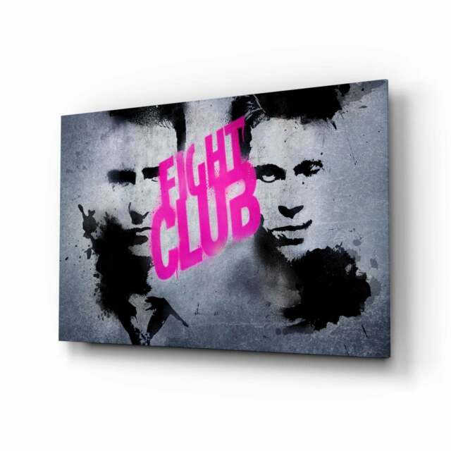 Fight Club Poster Glass Wall Art - - That Home Shop by That Home Shop ...