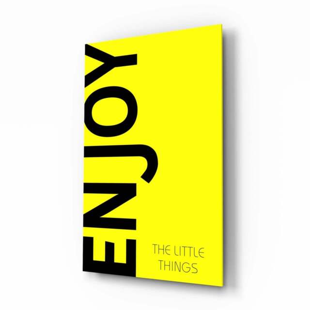 Enjoy The Little Things Glass Wall Art - - That Home Shop by That Home ...