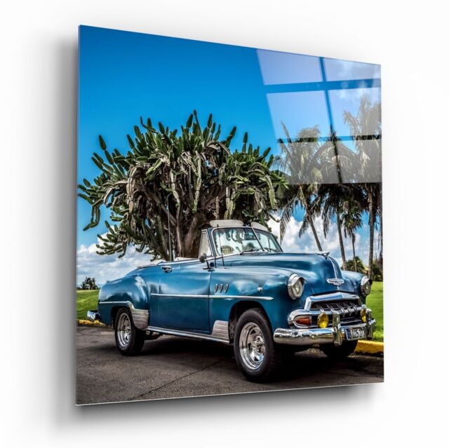 Classic Car Glass Wall Art - - That Home Shop by That Home Shop ...