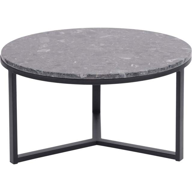 Shoreditch Black Metal and Grey Travisso Coffee Table Large - Grey ...