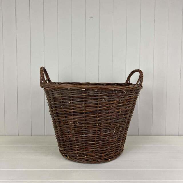 Willow Round Log Basket - - That Home Shop by That Home Shop | uFurnish.com