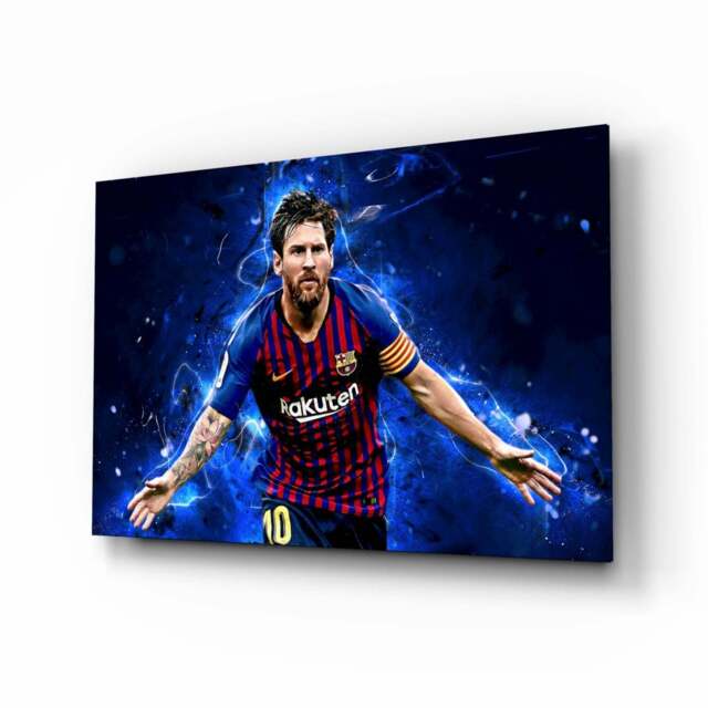 Messi Glass Wall Art - - That Home Shop by That Home Shop | ufurnish.com