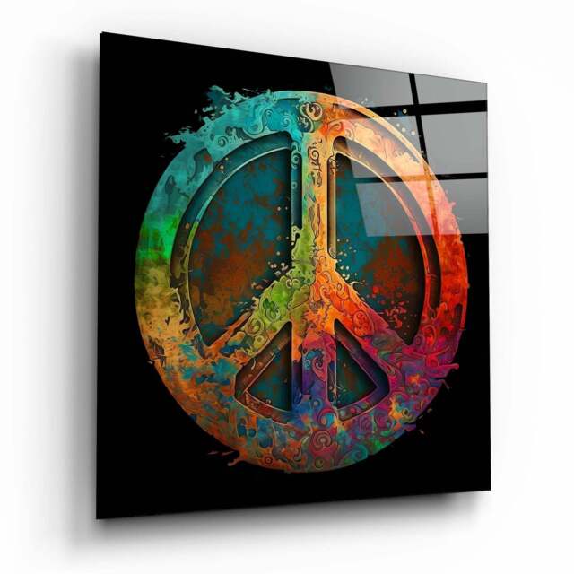 Peace Glass Wall Art -- Designer Collection - - That Home Shop by That ...