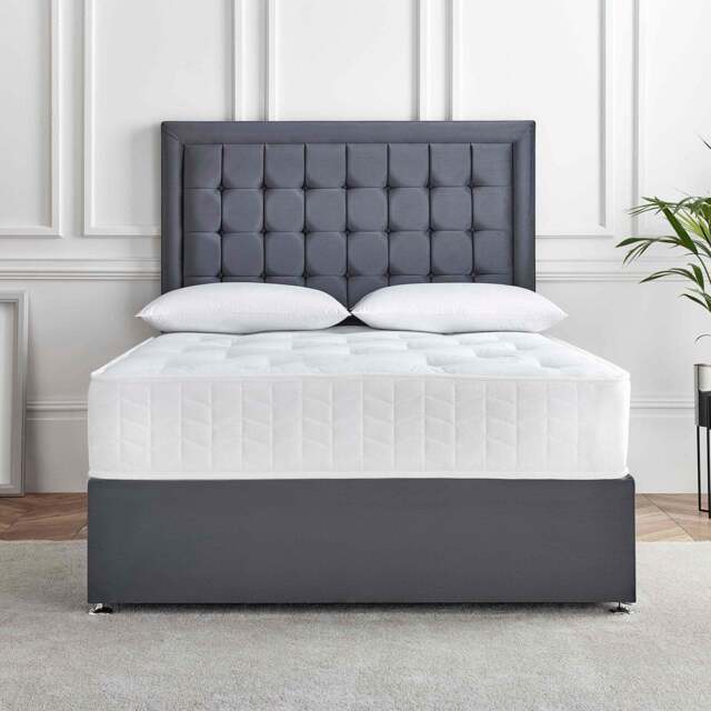 Gem Collection Citrine Damask 1000 Divan Bed Set by The Bed Supermarket ...
