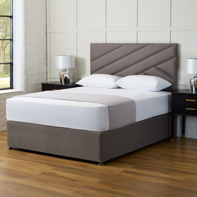 Opulence Leon Divan Bed Set with Headboard by The Bed Supermarket ...