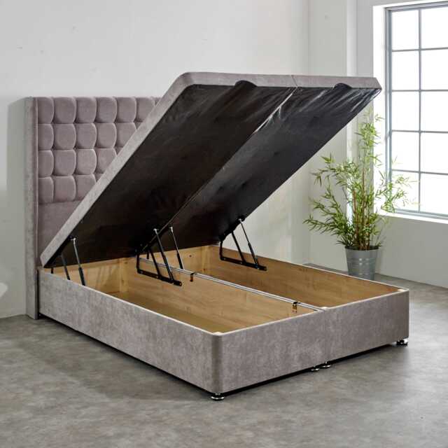 Superior End Lift Storage Ottoman Divan Bed Base by The Bed Supermarket ...