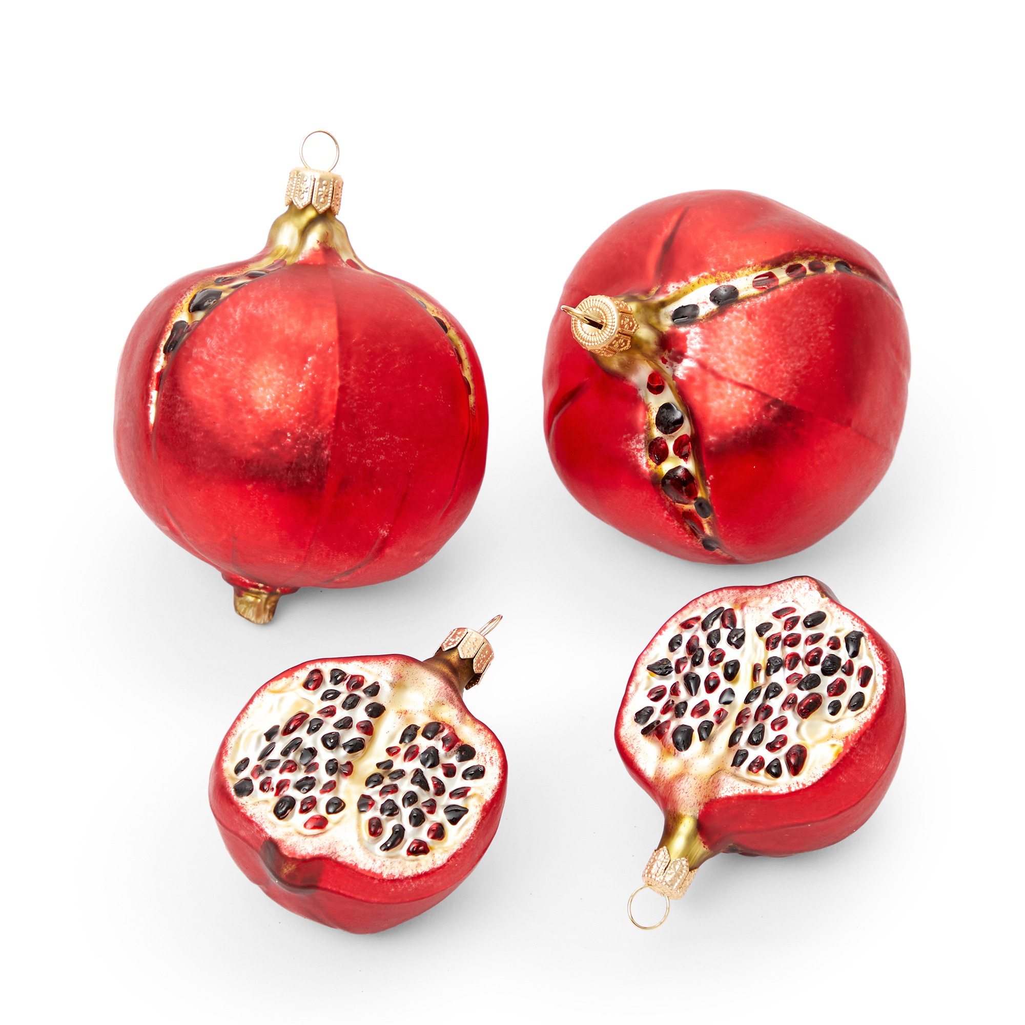Pomegranate Christmas Tree Decorations Set of 4 By The Conran Shop by ...