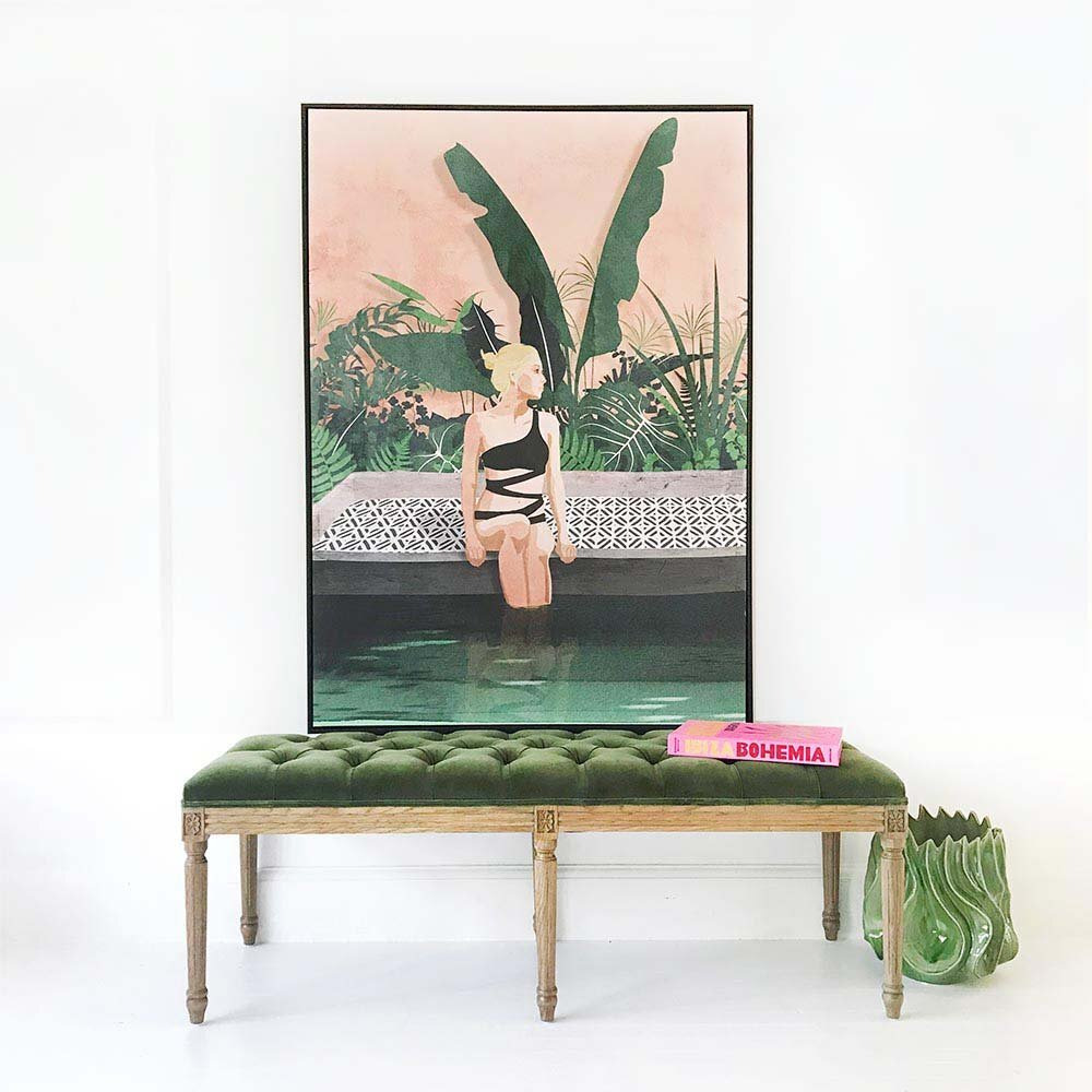 Poolside Ponder Large Artwork by French Bedroom | ufurnish.com