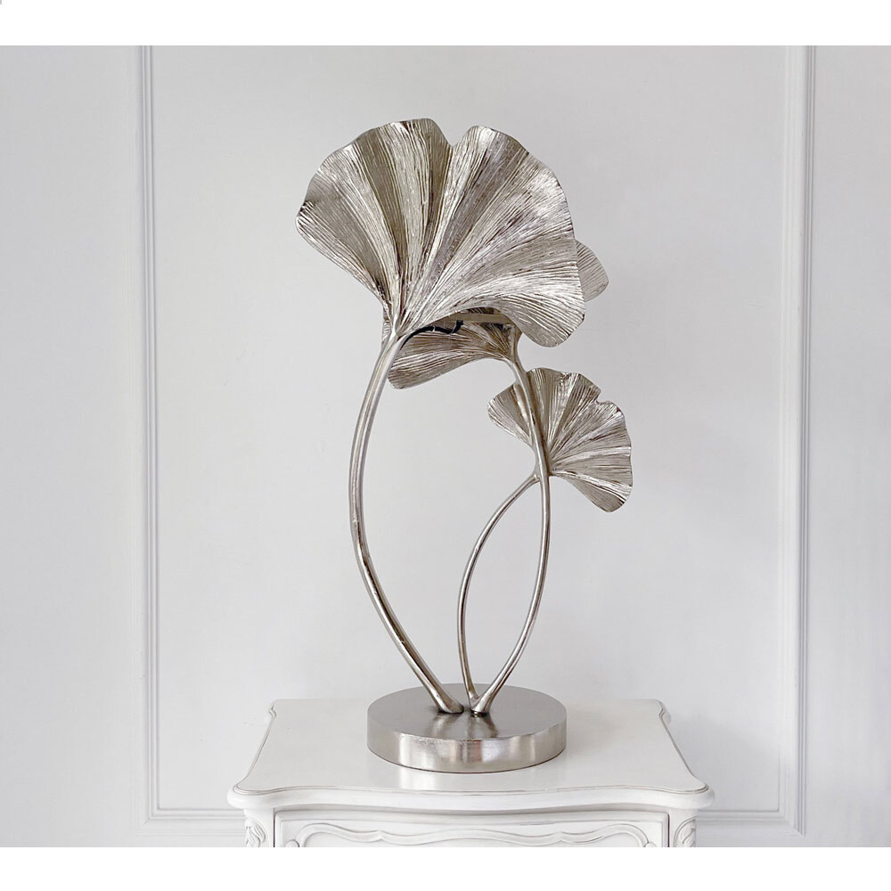 Silver Ginkgo Table Lamp by French Bedroom | ufurnish.com