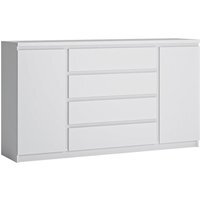 Fribo 2-Door 4-Drawer Wide Sideboard - White by The Range | ufurnish.com