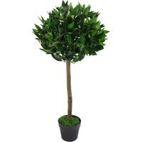 Deluxe Luxury Artificial Bay Leaf Laurel Tree Topiary Ball - Tall ...