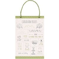 Happy Camper Rules Hanging Sign - Multicolour by The Range | ufurnish.com